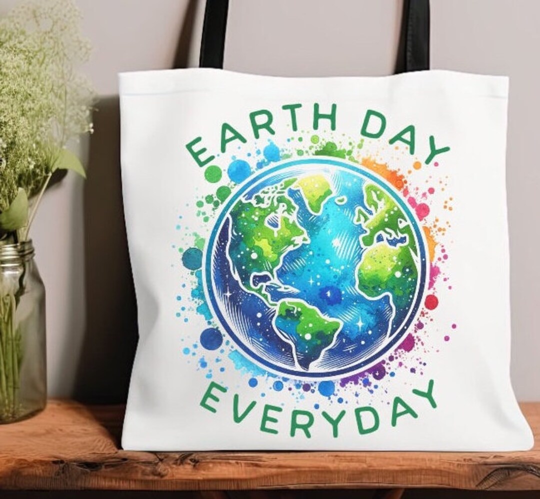 Earth Day Recycle Tote Bag (AOP) 3 Sizes Available - Etsy
