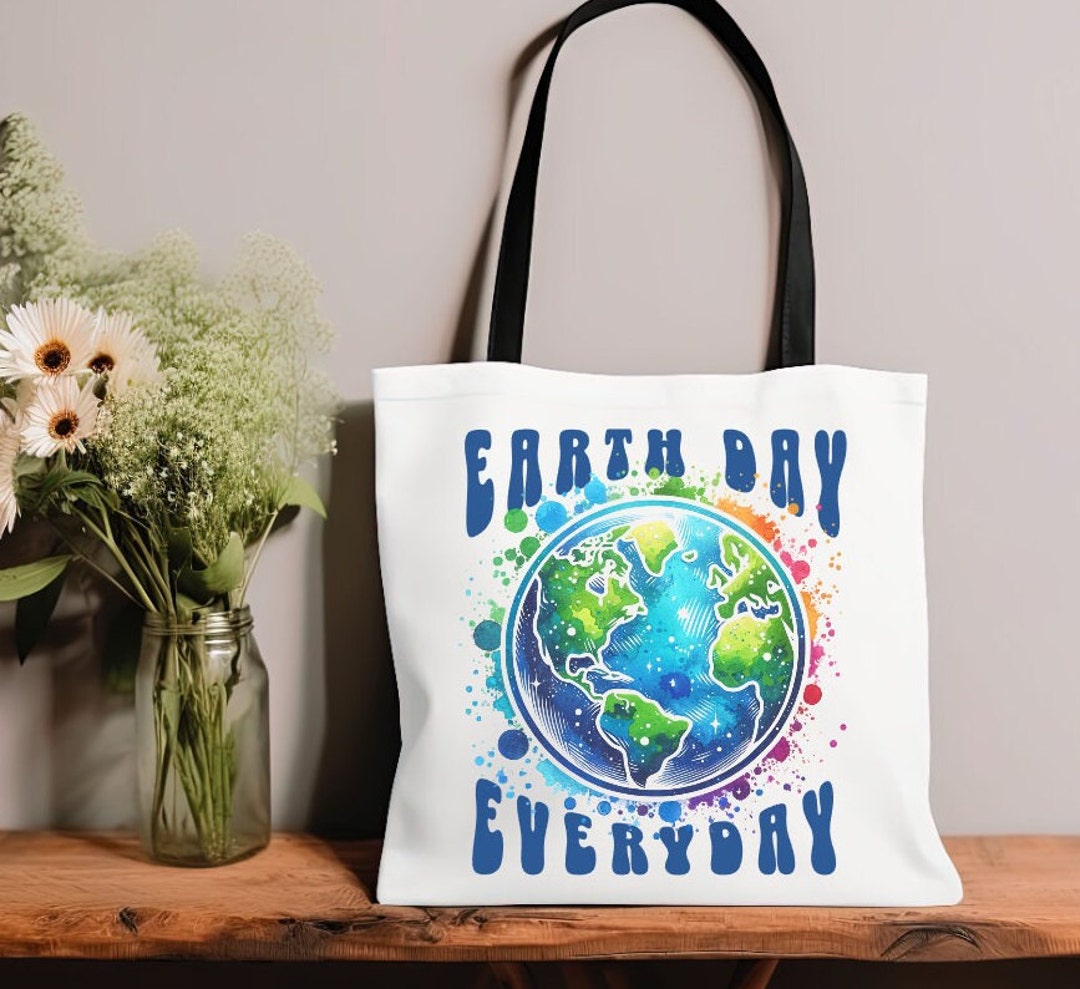 Earth Day Everyday Tote Bag (AOP) Recycle Reuse - Etsy