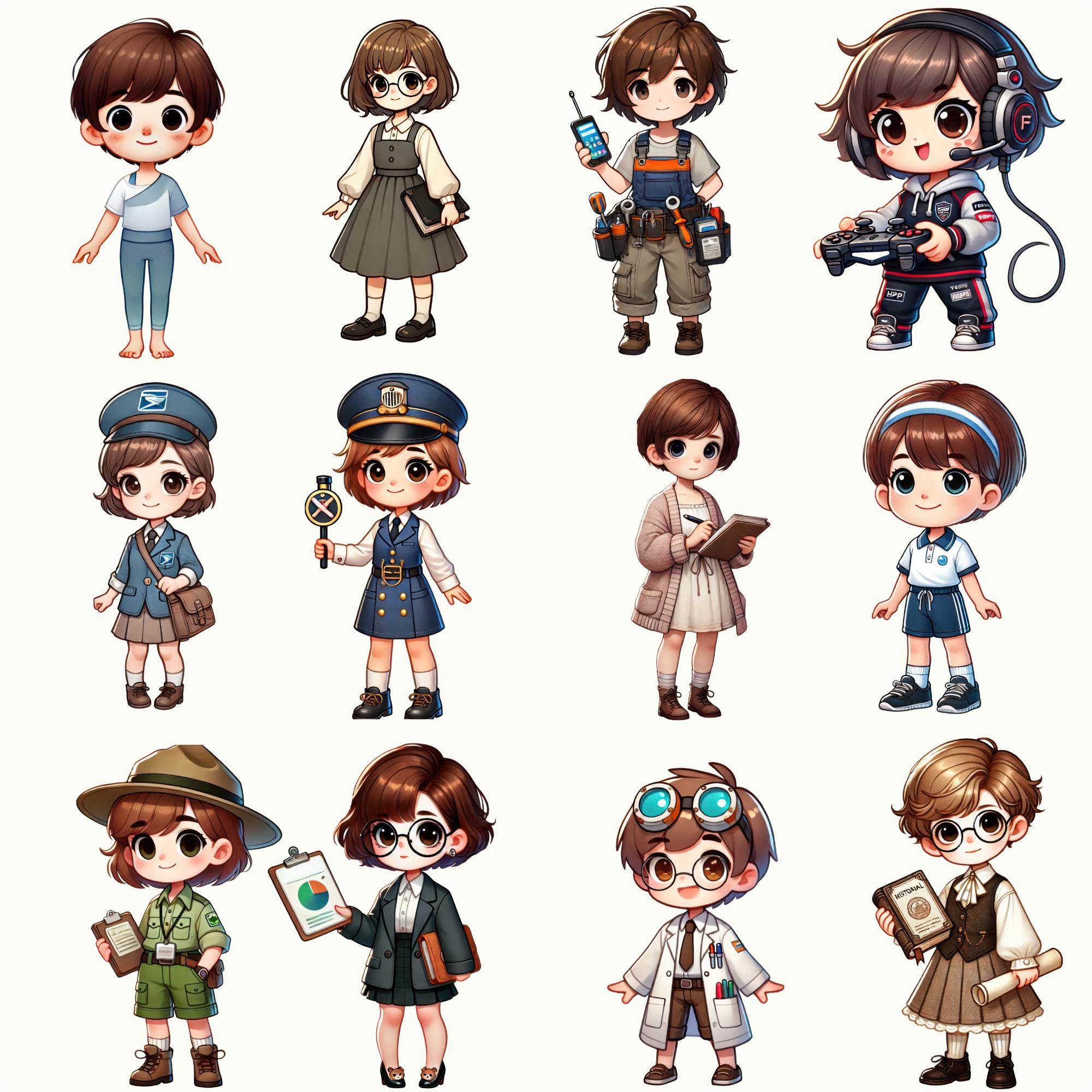 Kids Careers Clipart Part 2, Occupation PNG Bundle, Job Role Clipart ...