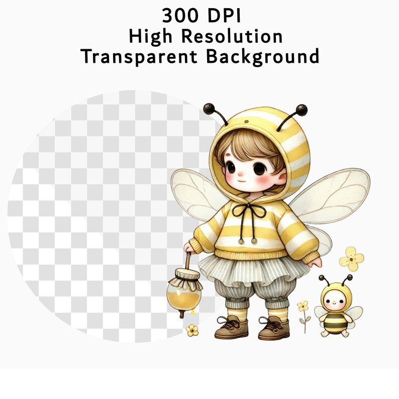 Sweet Honey Bee Clipart Bundle, Cute Bee Clipart, Baby Shower Bee ...