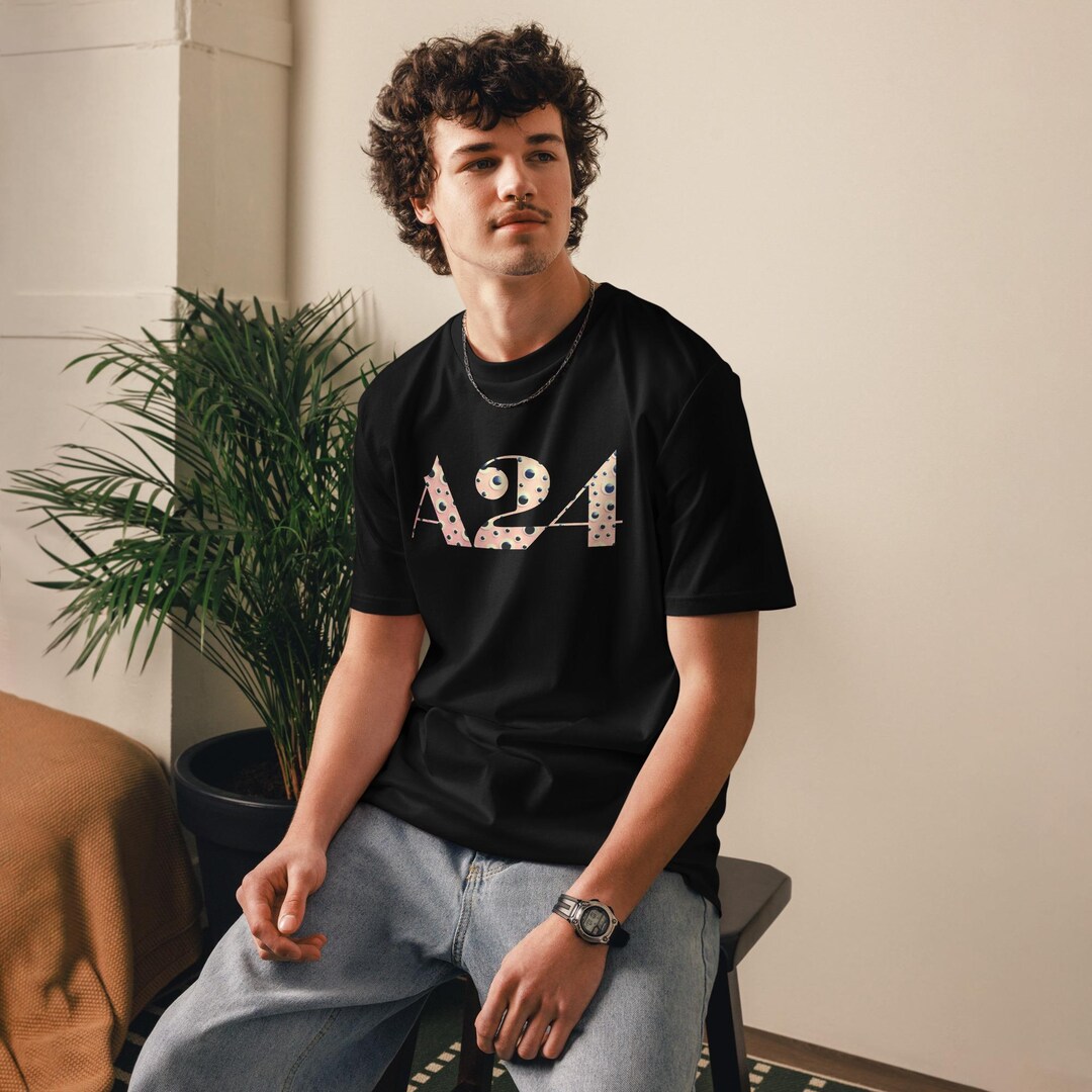A24 Googly Eyes Logo Organic Cotton T-shirt - Etsy