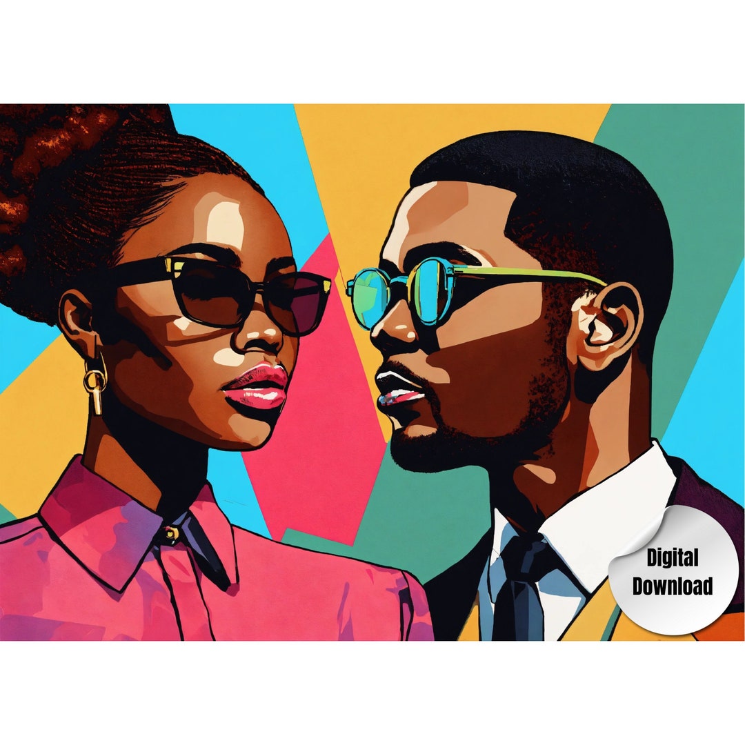 Black Art Decor Black Art Prints Downloadable Art Prints Home - Etsy