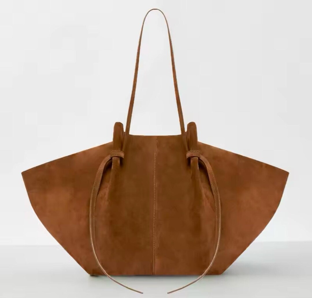 Custom Name Initials Large Capacity Faux Suede Tote Bags for Women ...