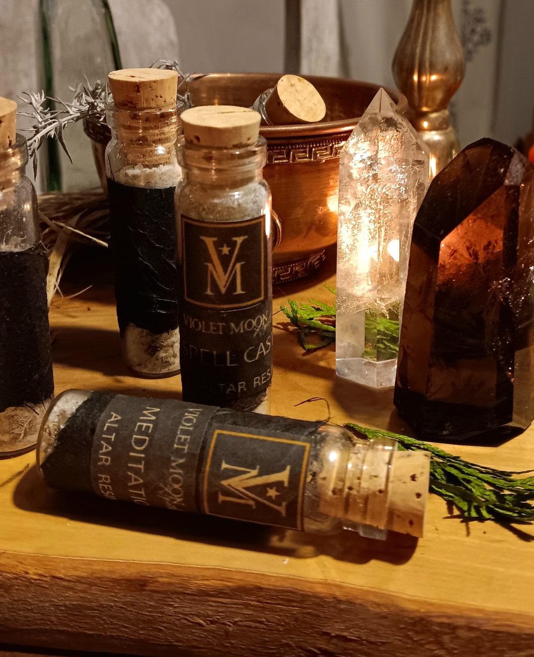 Altar Resin Incense. Violet Moon Spell Casting Sacred Space - Etsy