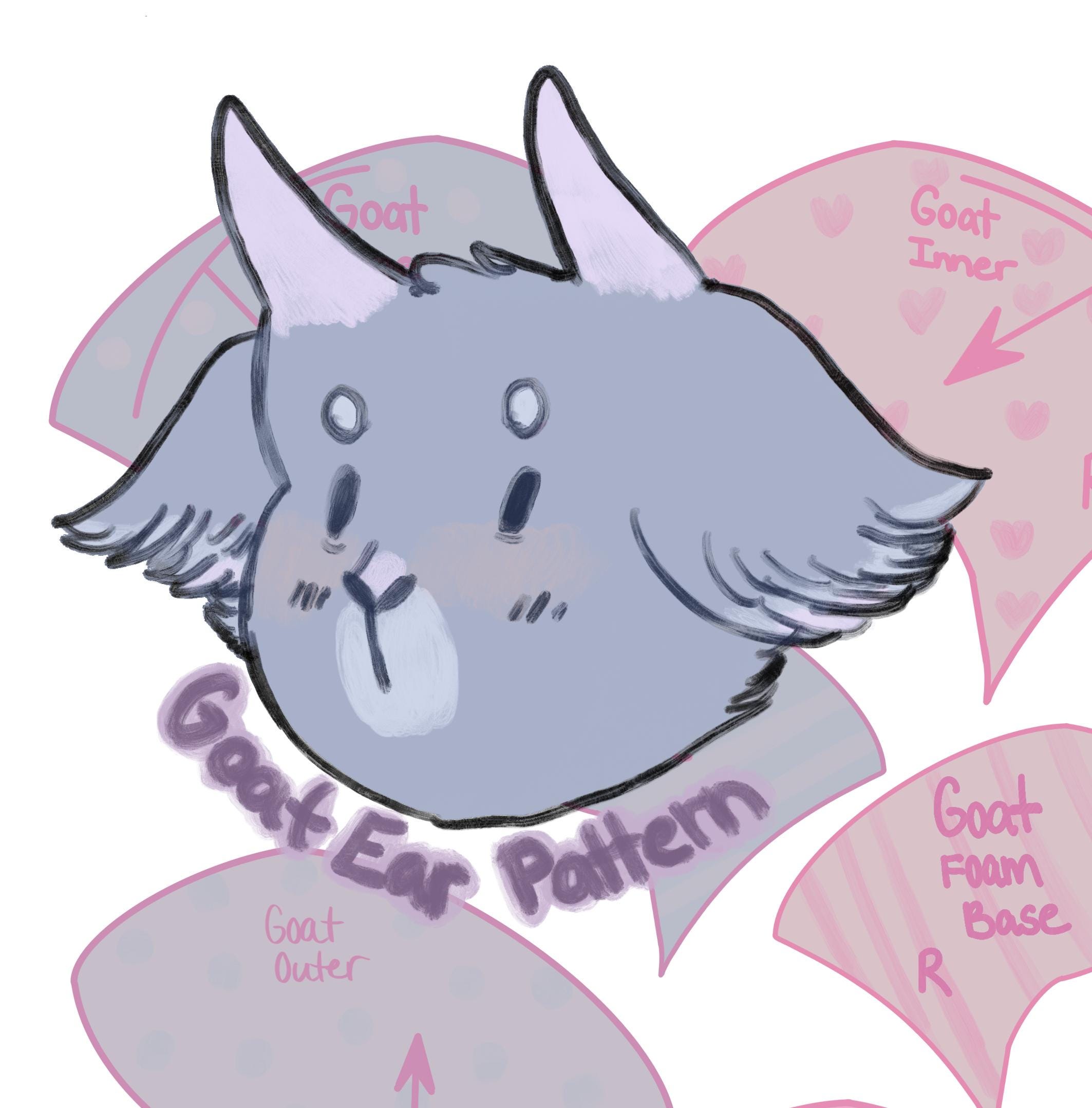 Goat Ear Pattern - PDF - Etsy