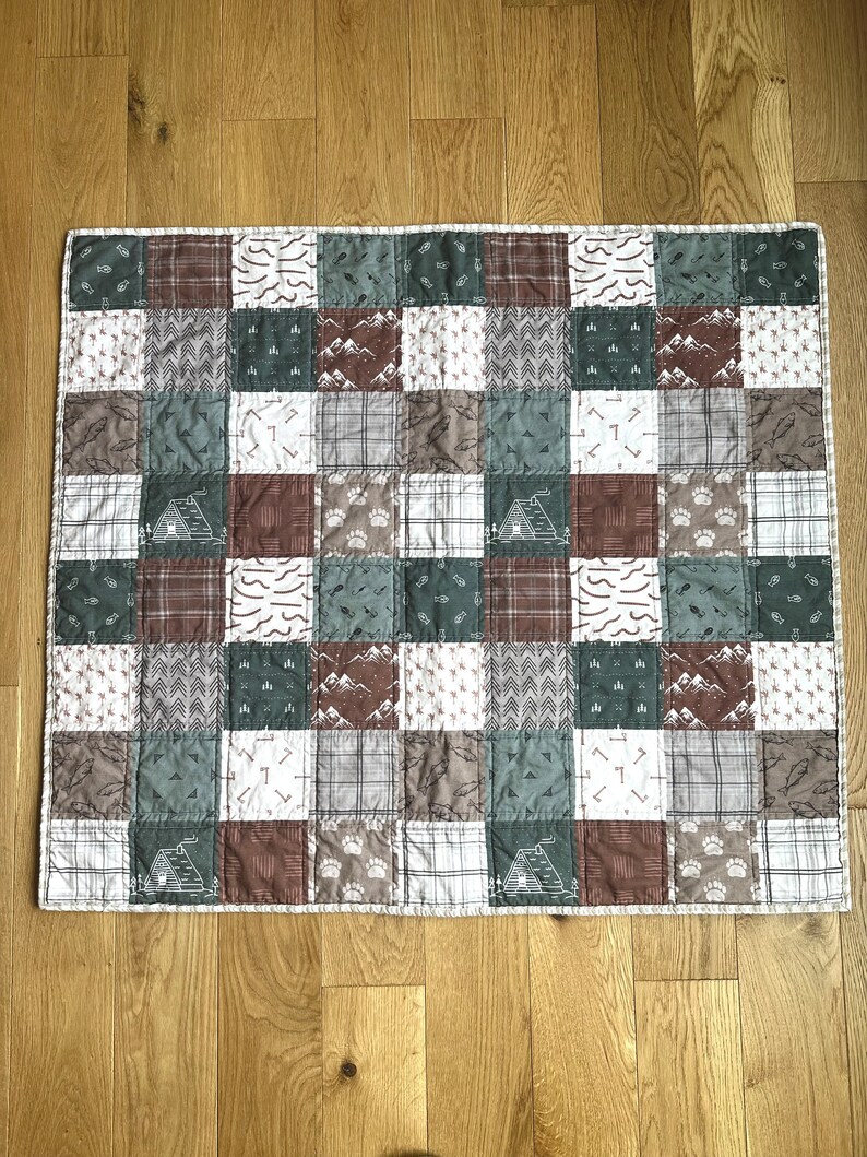 Baby Shower Gift Handmade Baby Quilt New Baby Gift Baby Boy Quilt Baby Boy Gift Baby Blanket ...