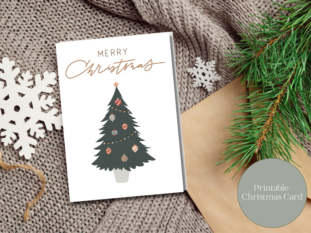Printable Christmas Card Digital Download Holiday Card - Etsy