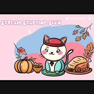 Kawai Cat Overlay, Twitch Overlay, Animated, Stream Overlay, Stream ...