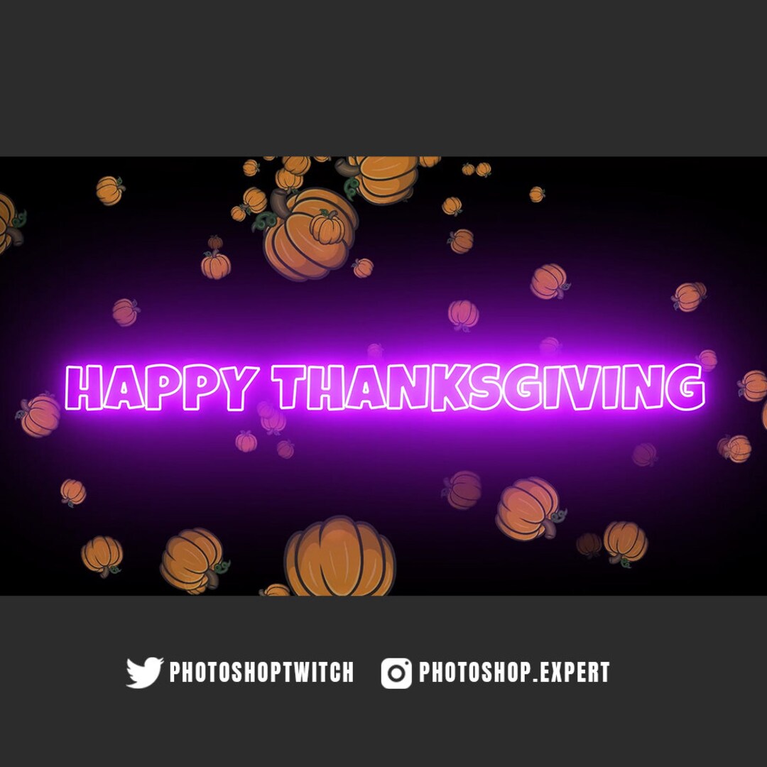 Animated Thanksgiving Twitch Overlay: Falling Pumpkins (digital ...