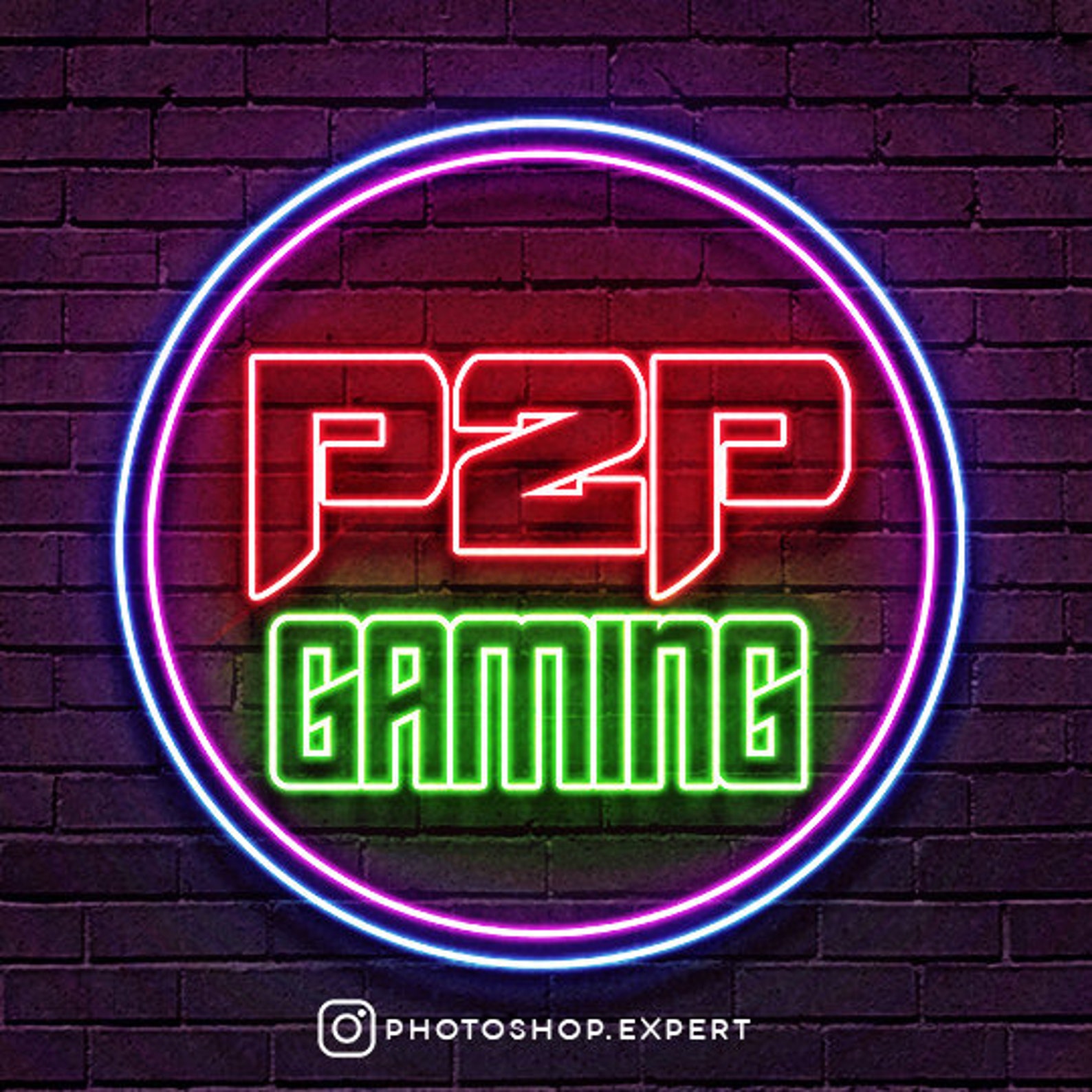 Custom Neon Logo, Neon Text Logo, Twitch Logo, Neon, Neon Logo, Logo ...