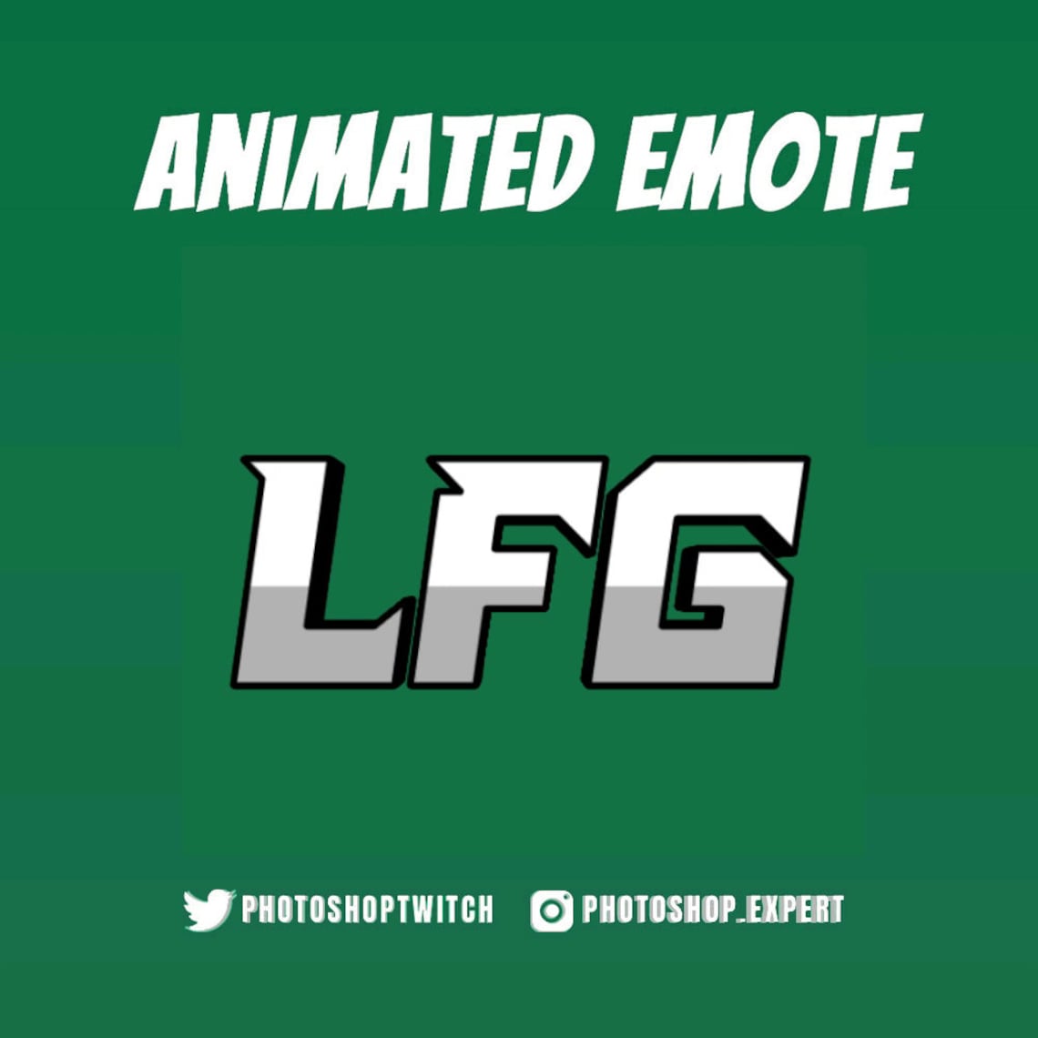 3D Animated LFG Text Emote, LFG Emote, Twitch Emote, Stream Emote, LFG ...