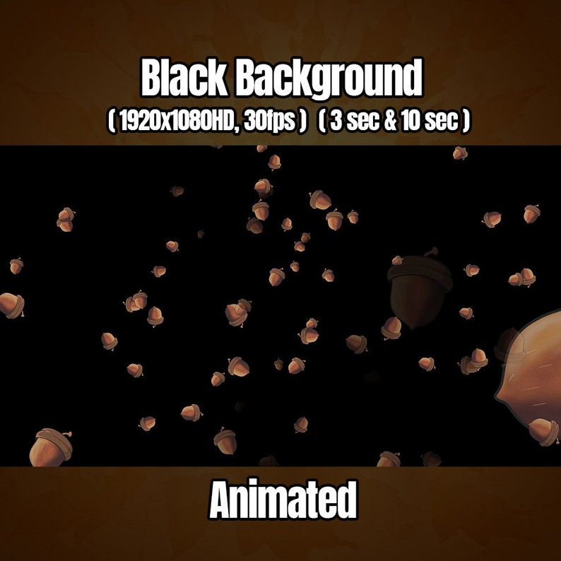 Thanksgiving Overlay, Acorn, Green Screen, Twitch Overlay, Alert ...