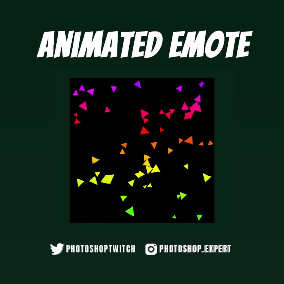 Animated Confetti Emote, Twitch Emote, Graduation Emote, Birthday Emote ...