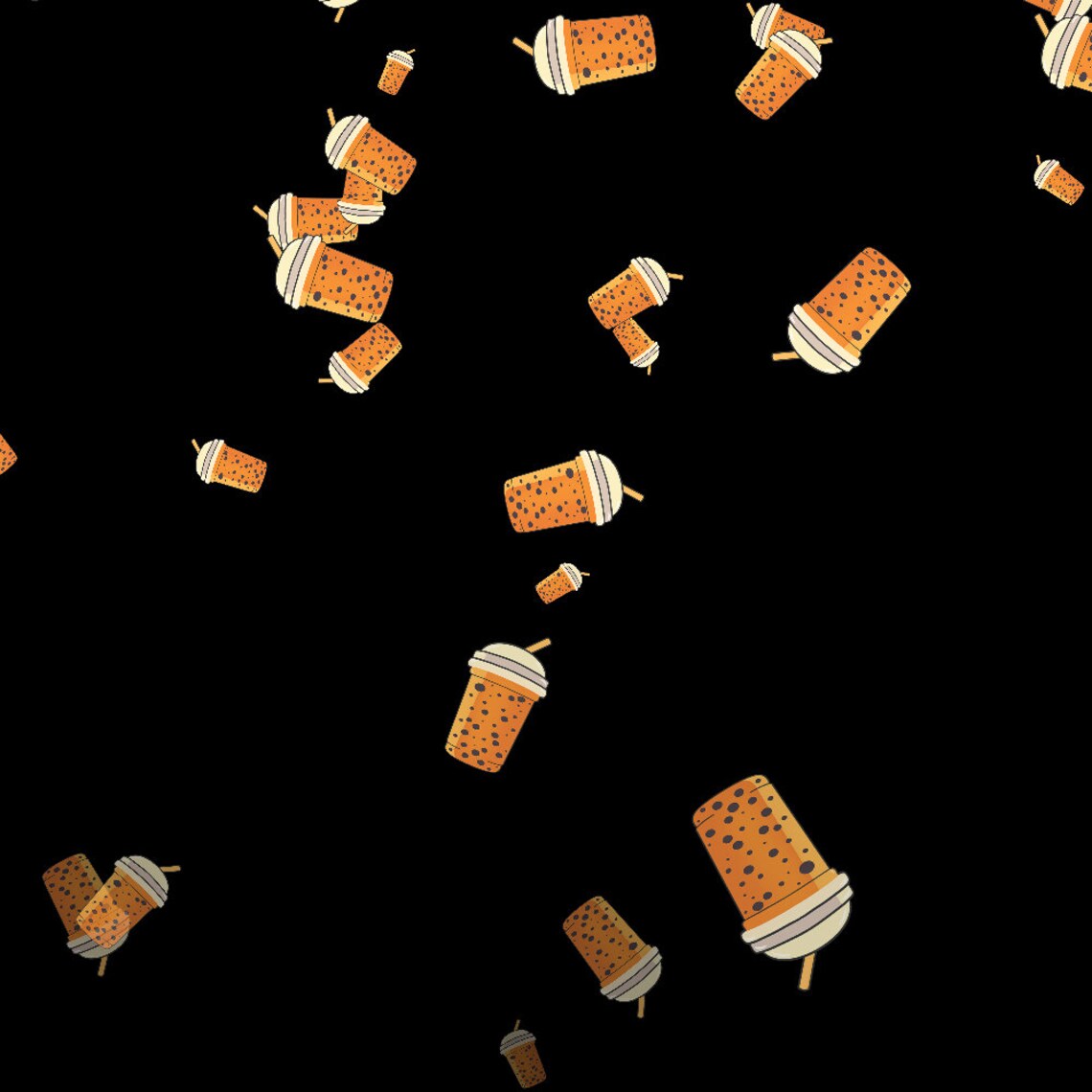 Falling Boba Tea Overlay Animated, Twitch Overlay, Perfect Loop ...