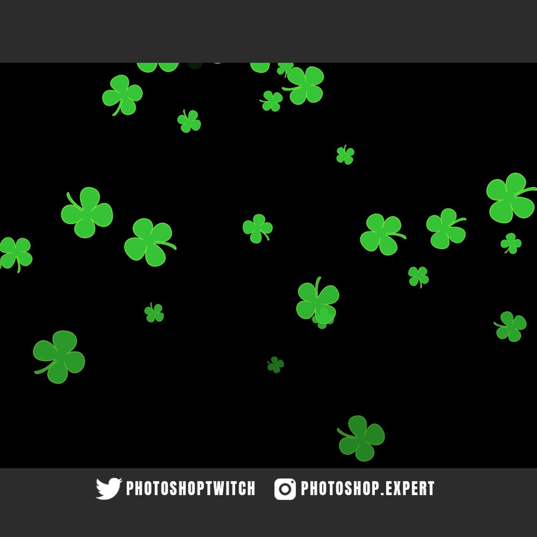 Falling Clover Overlay Animated, Twitch Overlay, Perfect Loop, Seamless ...