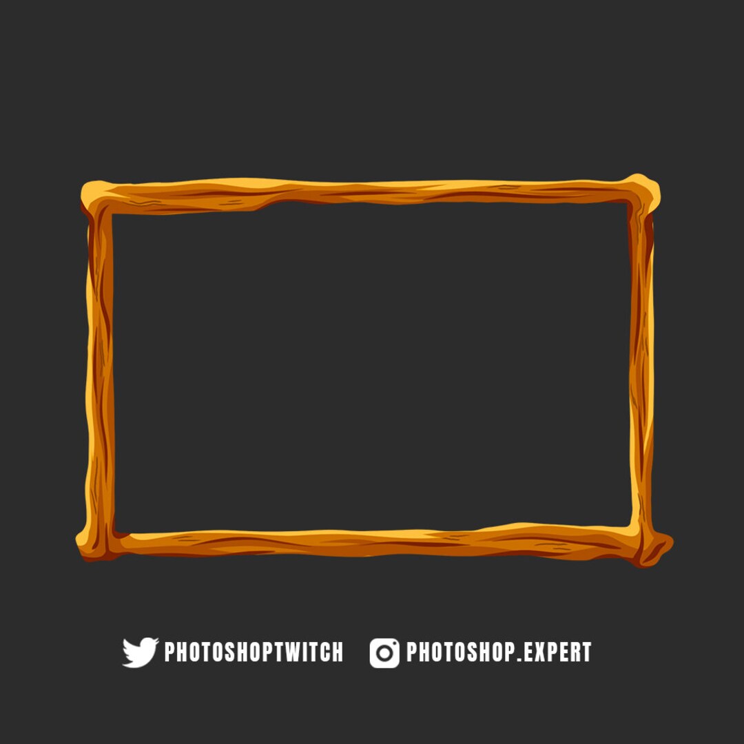 Wooden Camera Overlay, Twitch Camera Overlay, Wood Face Cam, Brown ...