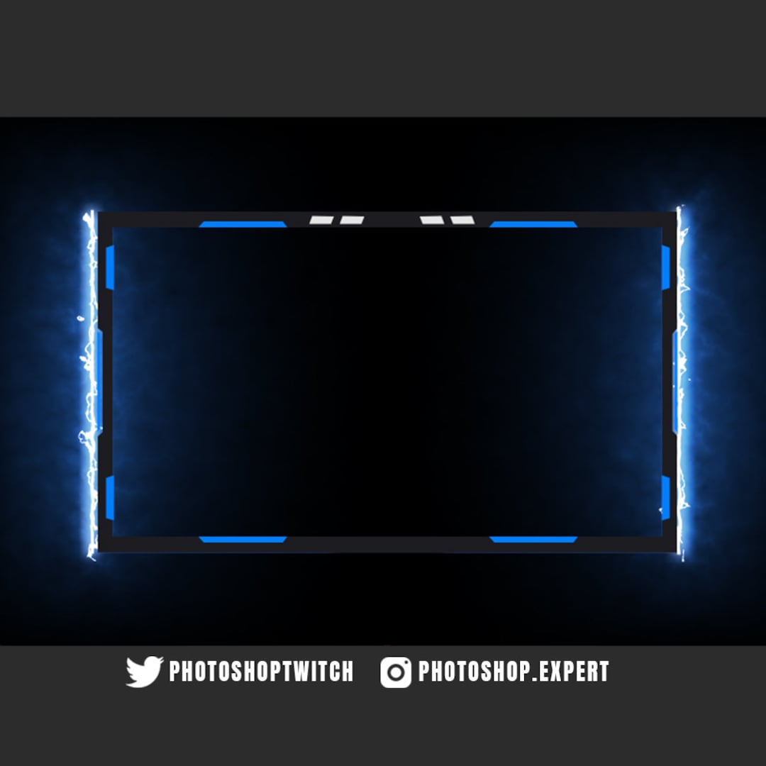 Electric Camera Overlay: 9 Color Twitch Stream Overlay (digital ...