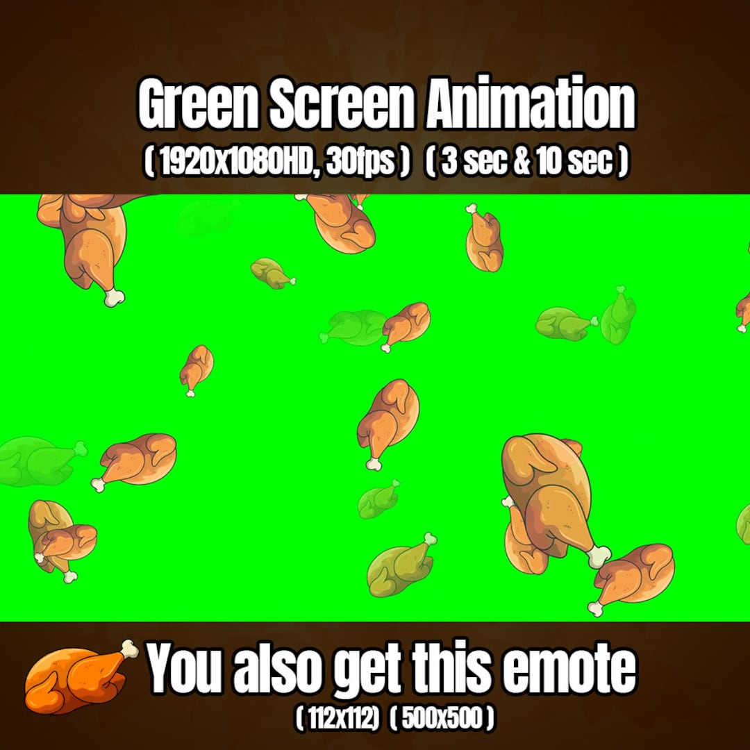Thanksgiving Turkey, Green Screen,twitch Overlay, Alert, Overlay ...