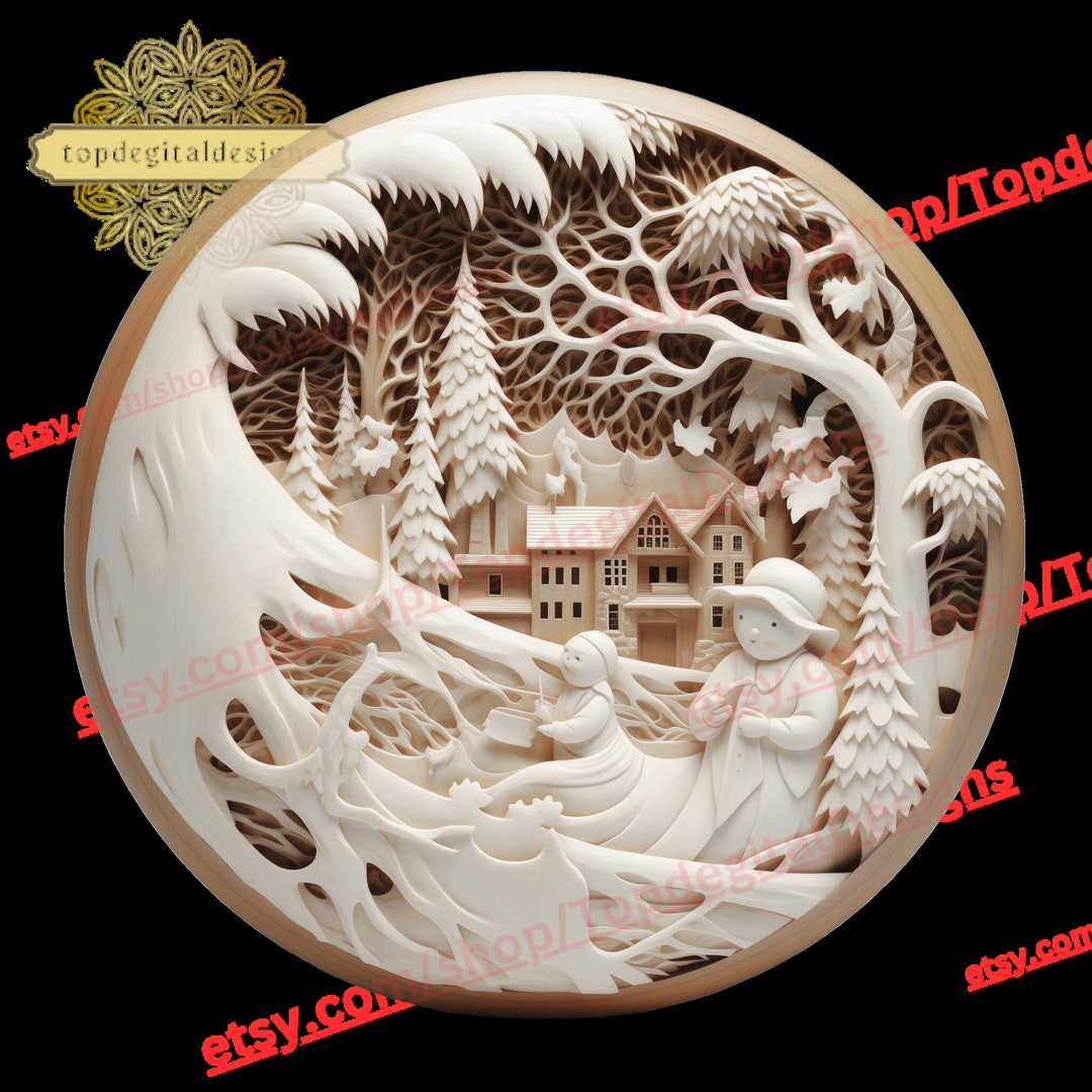 Laser Burn PNG, 3D Illusion, Lightburn File, Laser Ready, Snowman 3D ...