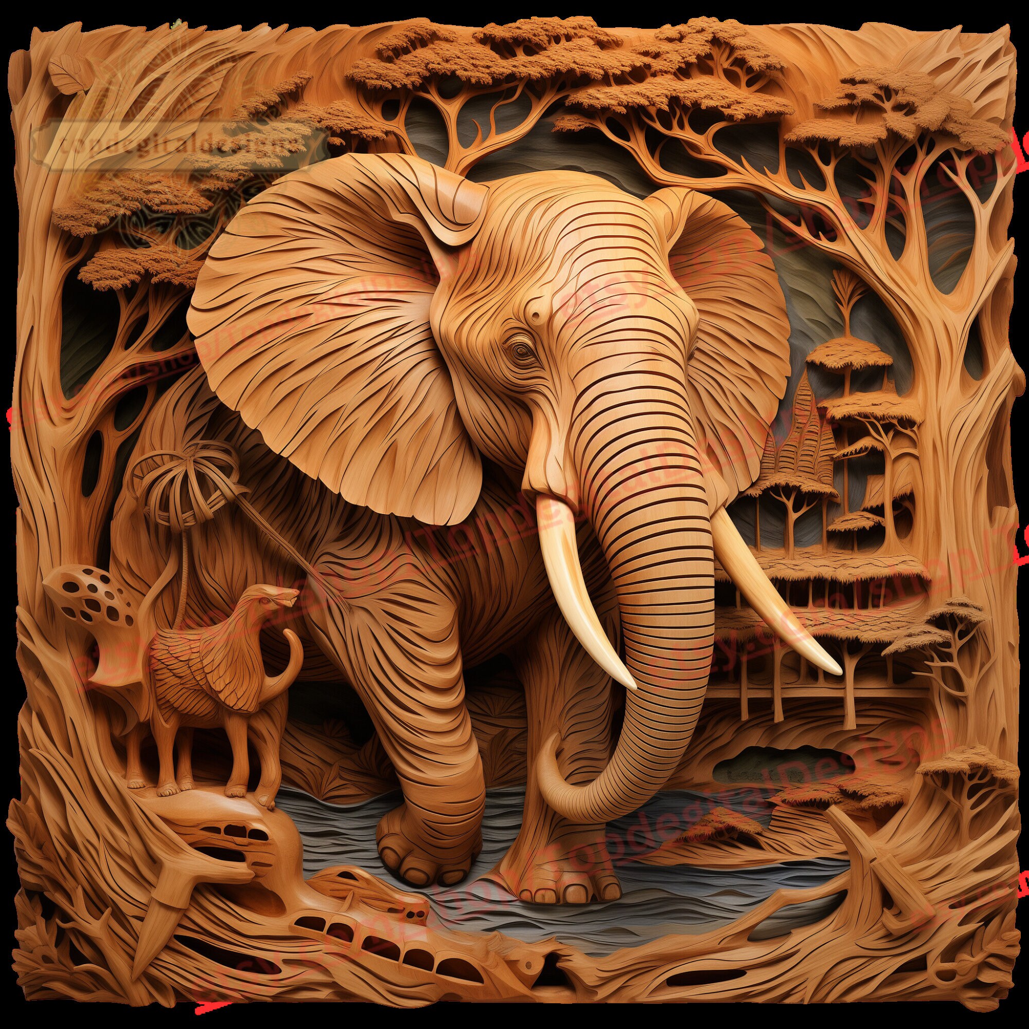 Laser Burn PNG, 3D Illusion, Engraved , Lightburn, Laser Ready, Digital ...