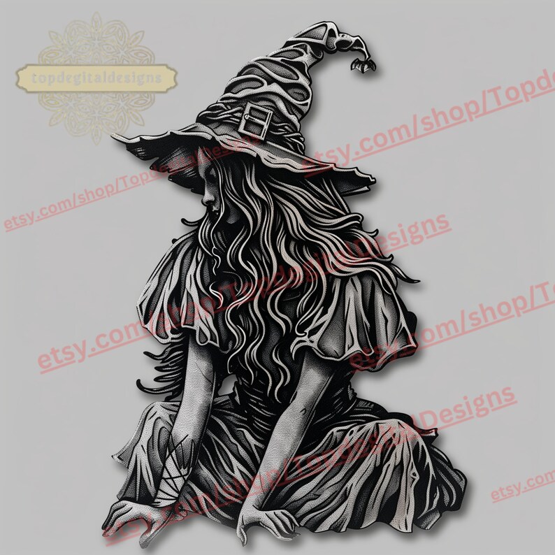 Halloween Art,carved Wood, 3D Illusion,halloween Witch,lightburn, Cnc ...
