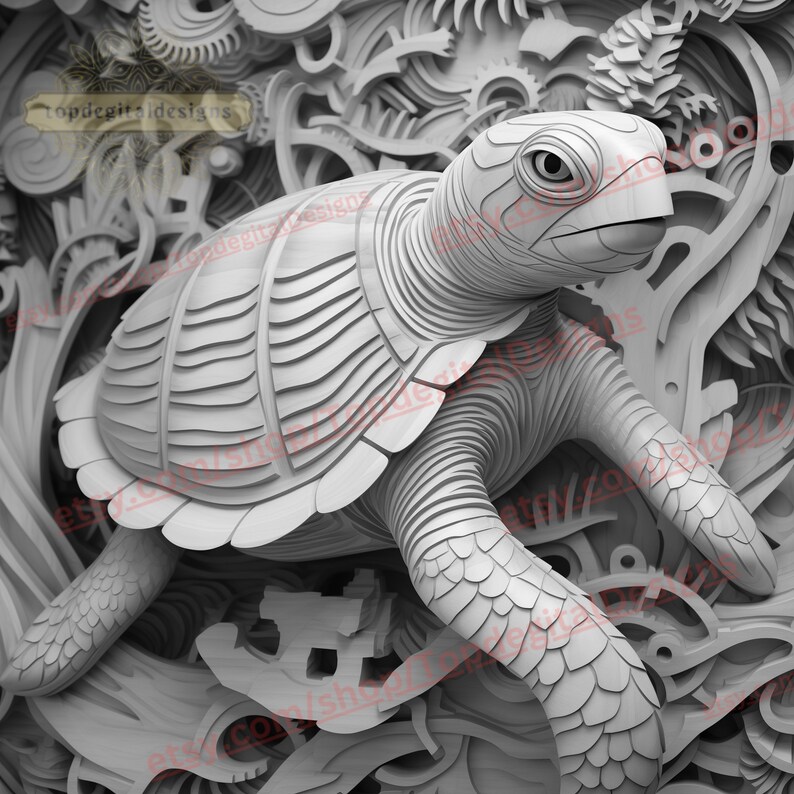 Laser Burn PNG, 3D Illusion, Engrave, Lightburn, Laser Ready, Wildlife ...