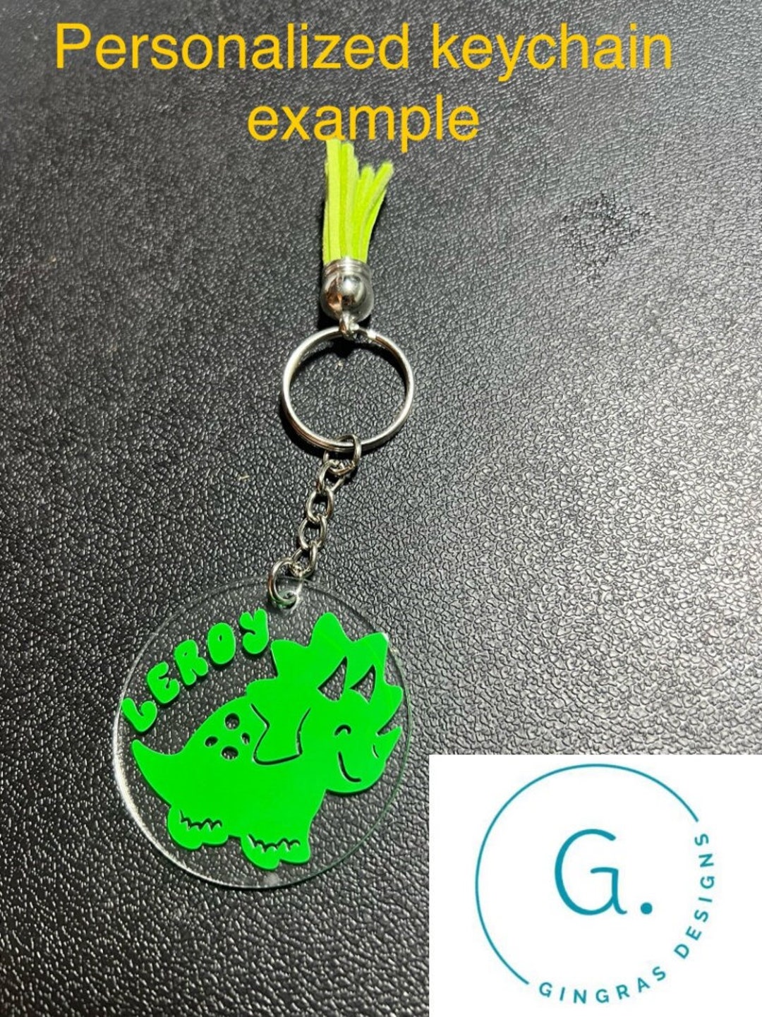 Personalized by Order Round Keychain - Etsy