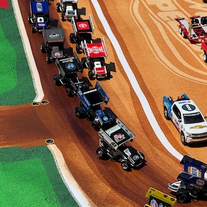 Dirt Track - Behrend Speedway - Kids Racetrack Playmat - 3 Ft. X 5 Ft ...