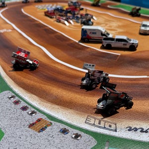 Dirt Track - Behrend Speedway - Kids Racetrack Playmat - 3 Ft. X 5 Ft ...
