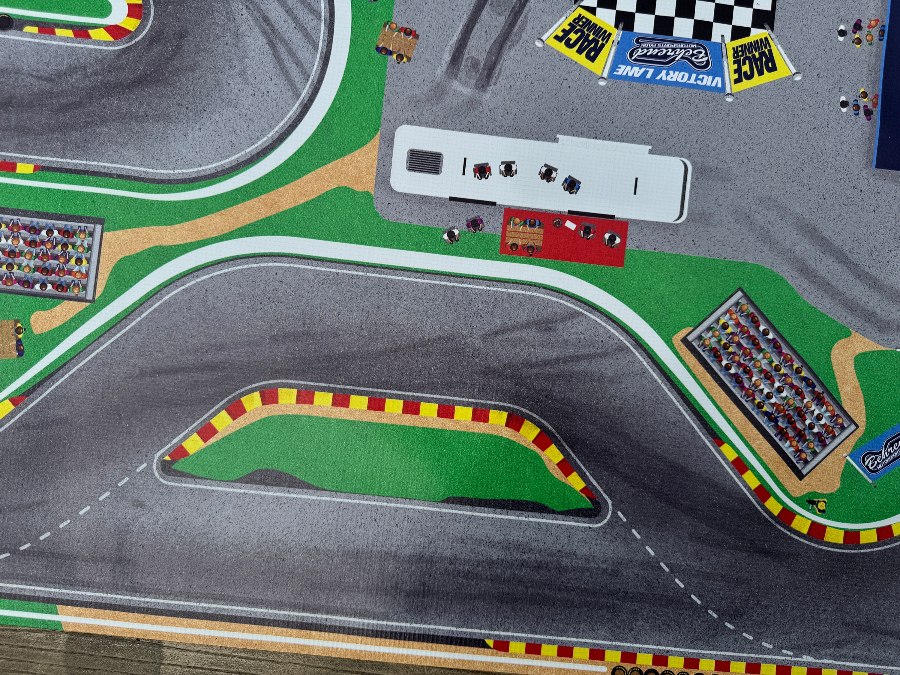 Behrend Motorsports Park - Kids Racetrack Playmat - 3 Ft. X 5 Ft. - Etsy