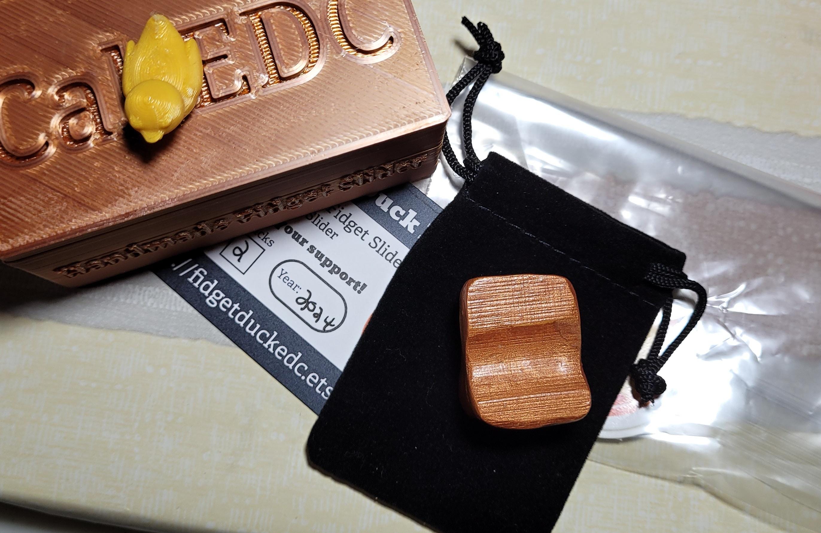 The Mighty Nub A 2 Click Tiny Wooden Fidget Slider in Bamboo - Etsy