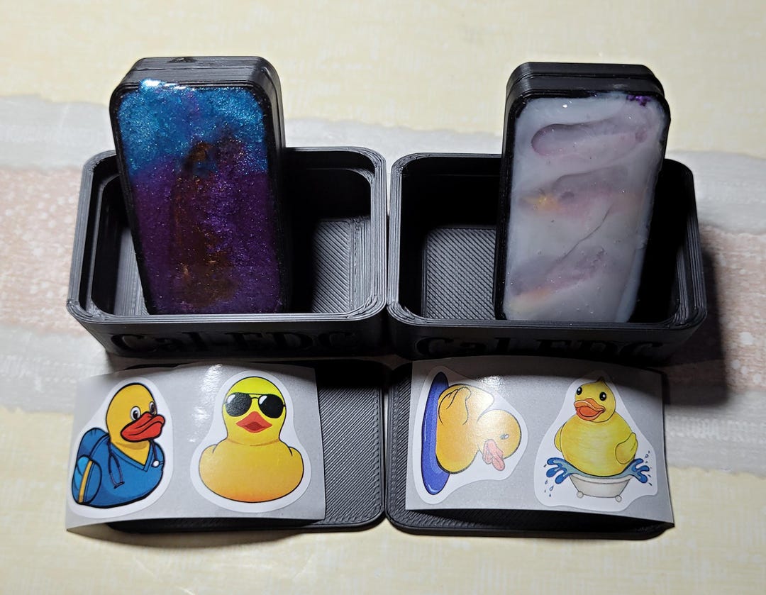 Special Resin Inlay 3D Printed Fidget Sliders 3 Clicks PLA Body Resin ...