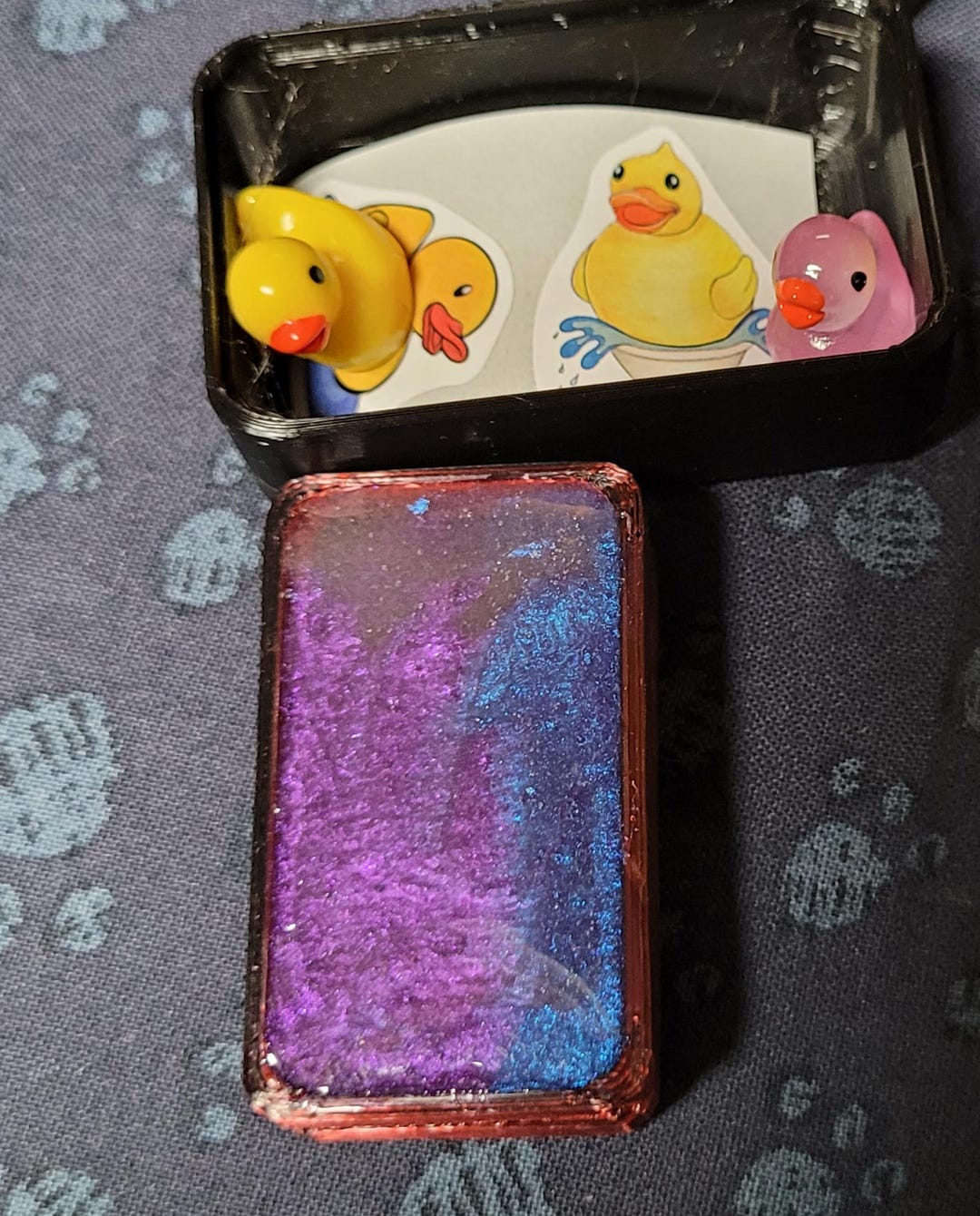 Red & Black, a Slightly Modified, 3 Click Resin Inlay 3D Printed Fidget ...