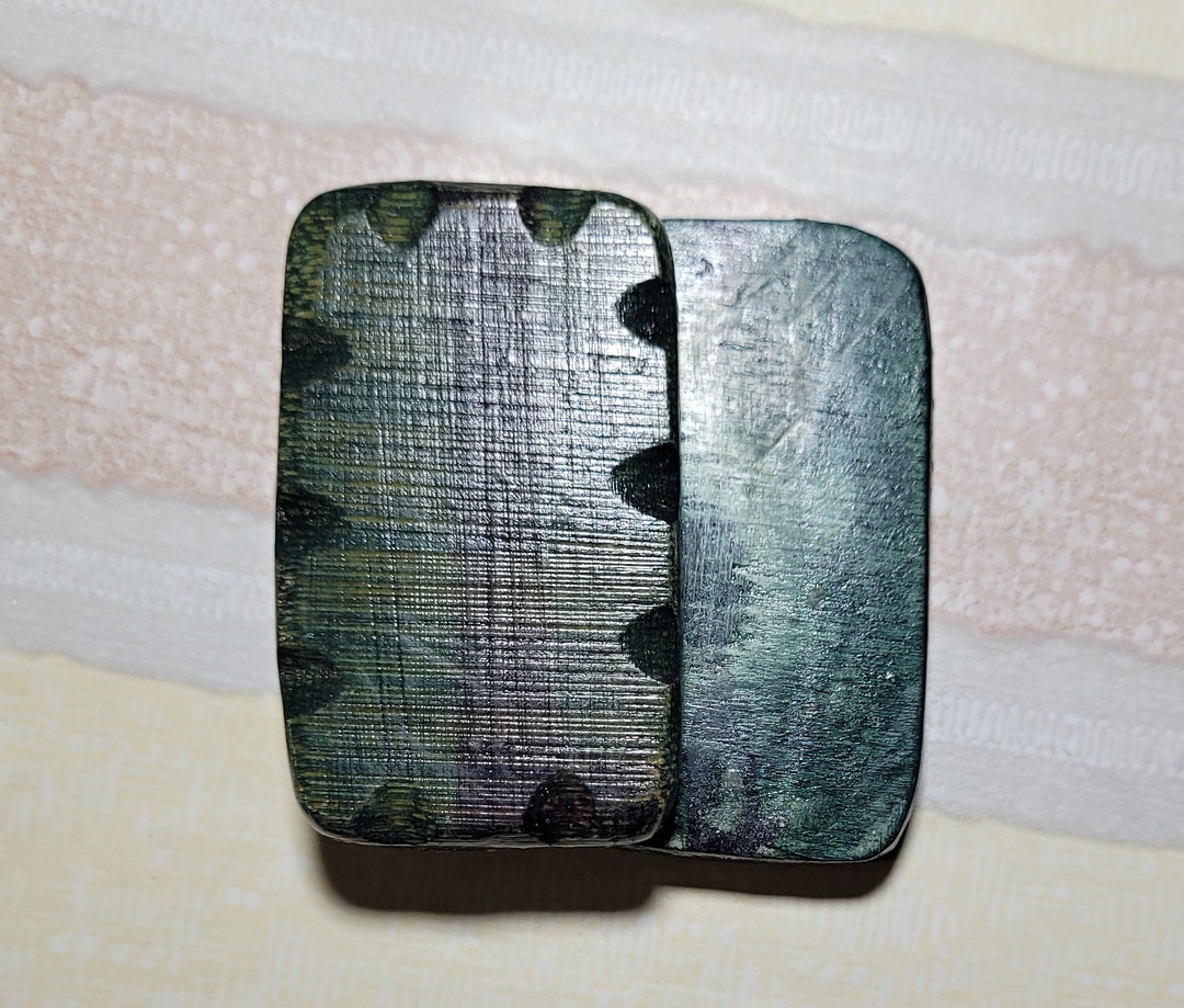 Green With Purple Line Wooden Fidget Slider in Bamboo - Etsy