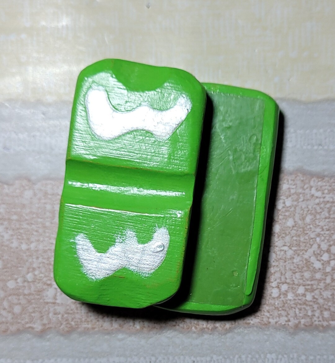 Lime Green With Squiggle, a 3-click Loud Wooden Fidget Slider in Bamboo ...