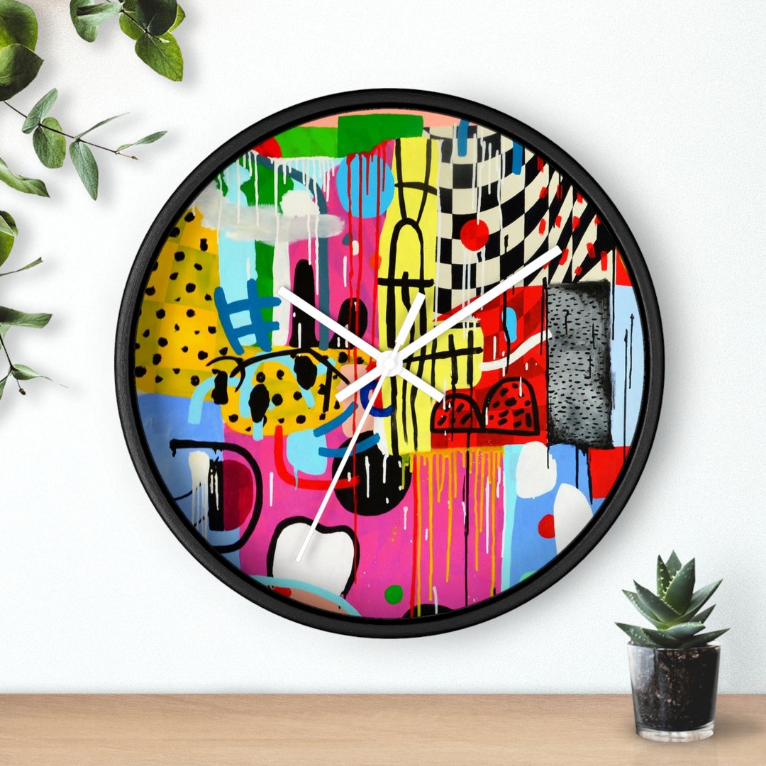 Unique Wall Clock, Modern Art Wall Clock, Modern Living Room Wall Decor ...