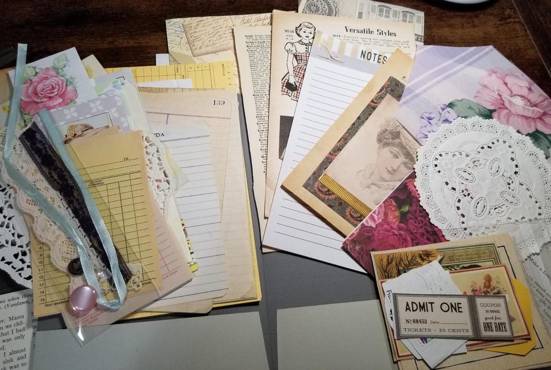Ephemera Packs Junk Journal Ephemera - Etsy