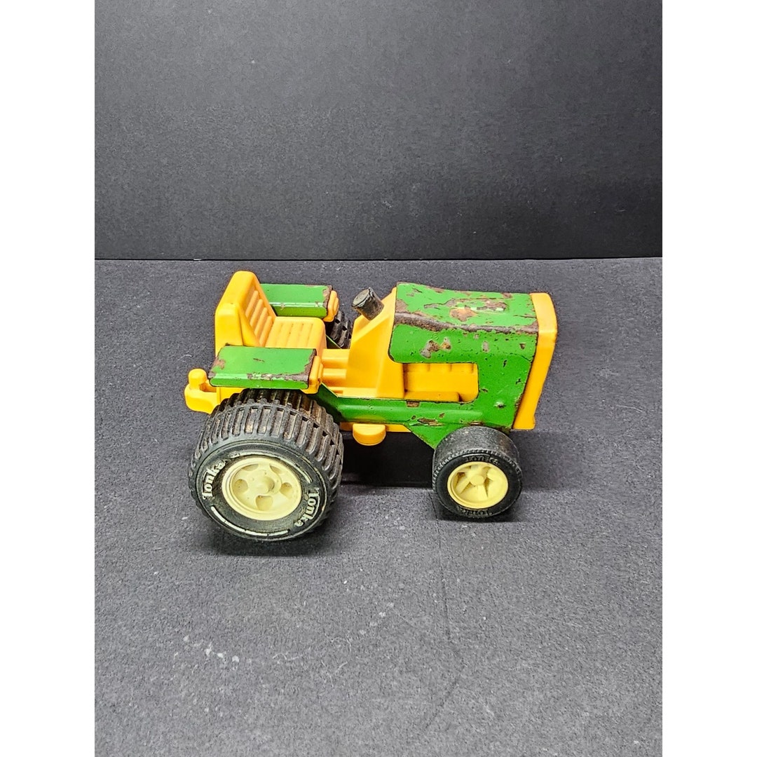 Vintage Tonka Farm Tractor Toy 1970's Green & Yellow #811002 - Etsy