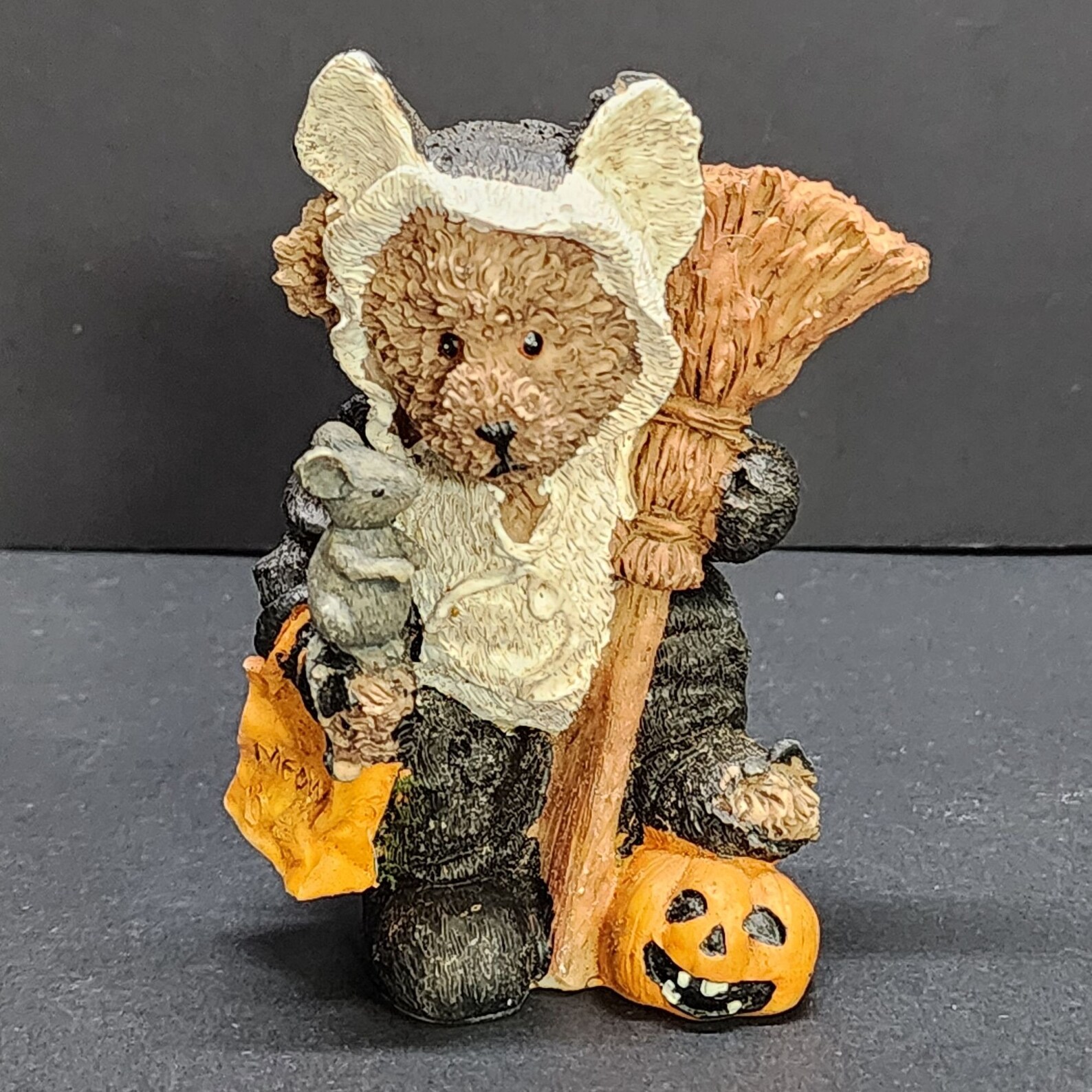 Vintage Boyds Bear Bearstone Halloween Witch Bear Figure Resin 4.75 ...