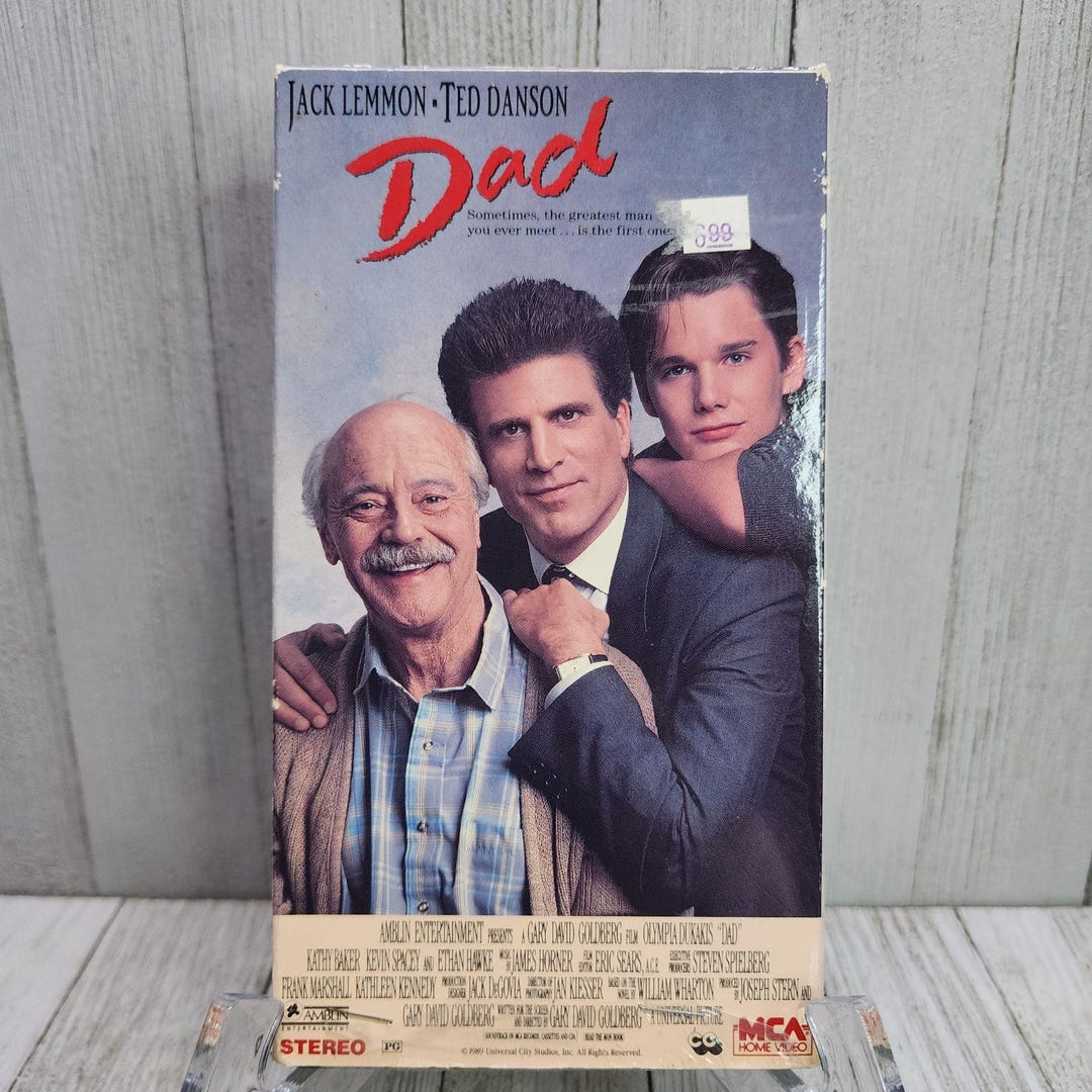 Dad VHS Tape 1989 - Jack Lemmon Ted Danson - Etsy