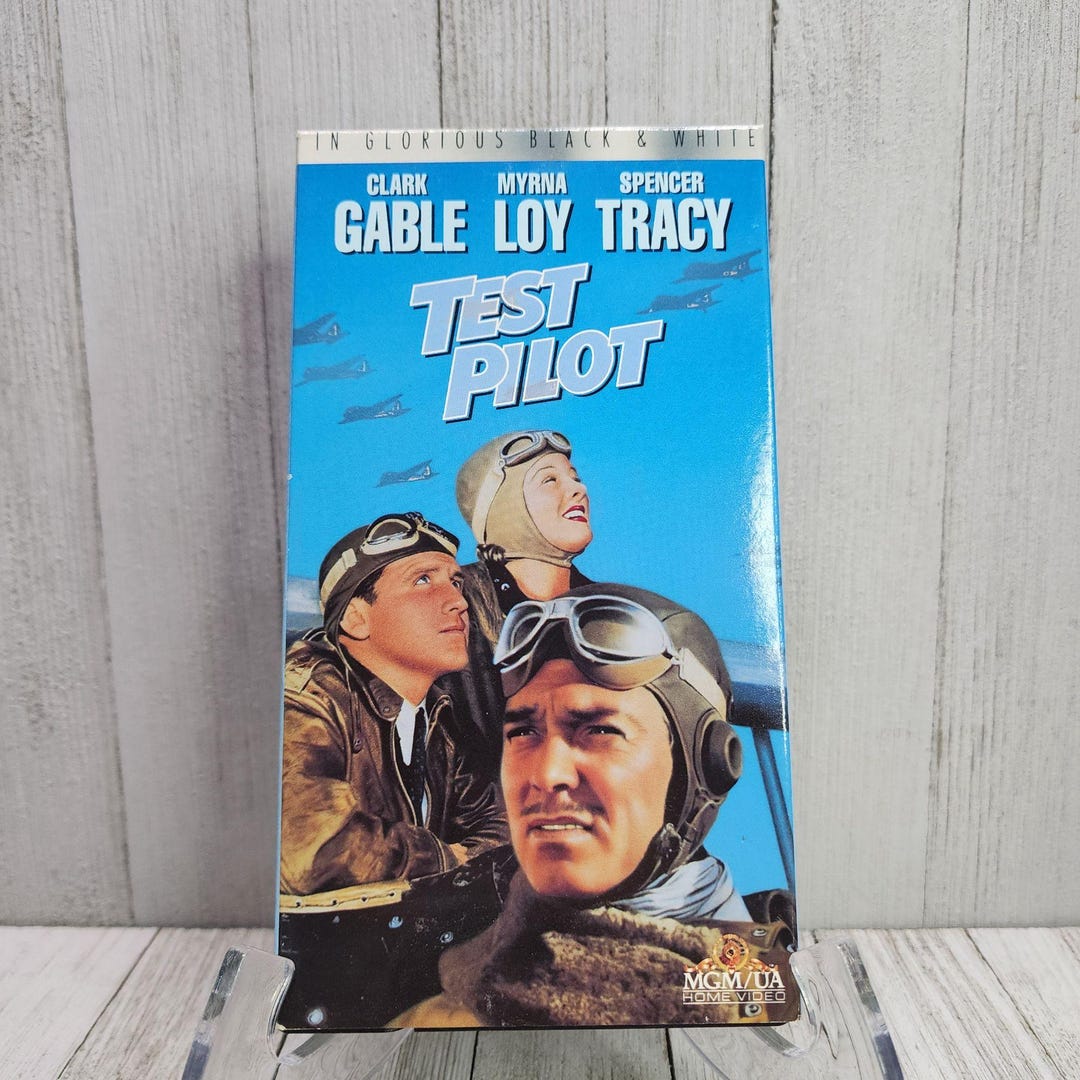Test Pilot VHS Tape 1938 Clark Gable Myrna Loy Vintage - Etsy