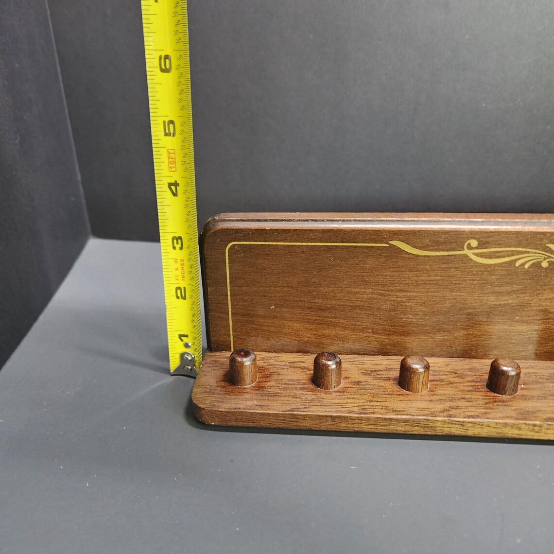 Vintage Wooden Thimble Display Wall Shelf Hanging Hold 8 Thimbles - Etsy