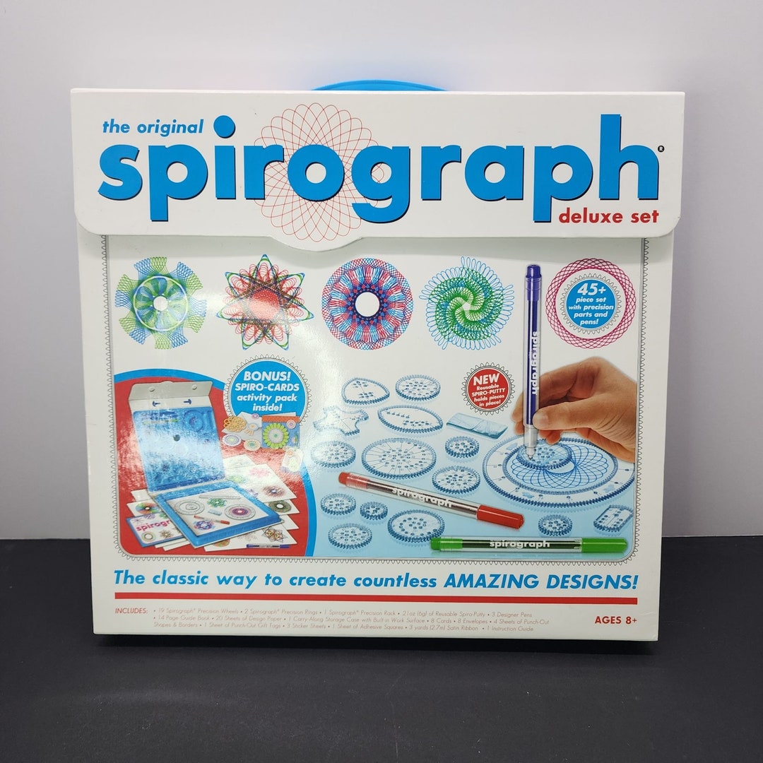 Spirograph Deluxe Design Set Toy Hasbro 45 Piece Art Set - Etsy