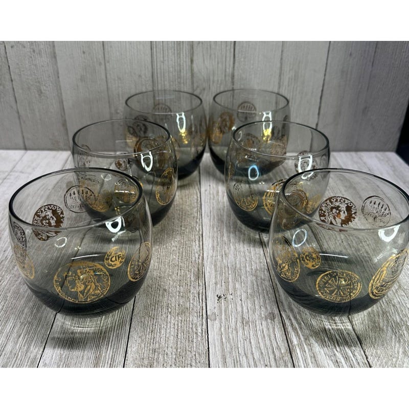 Vintage Roly Poly Glass - Etsy