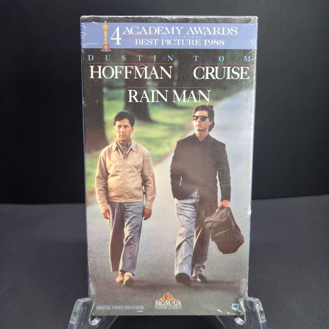 Rain Man VHS Tape 1989 - Dustin Hoffman Tom Cruise - Etsy