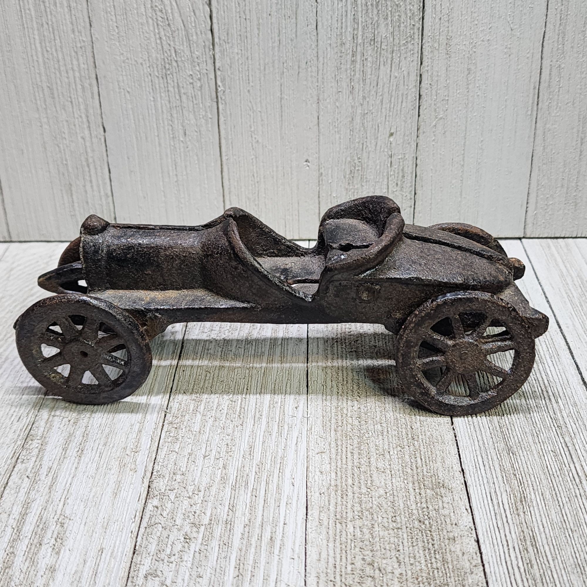 Vintage AC Williams Cast Iron Race Car Toy 7'' Long Black - Etsy