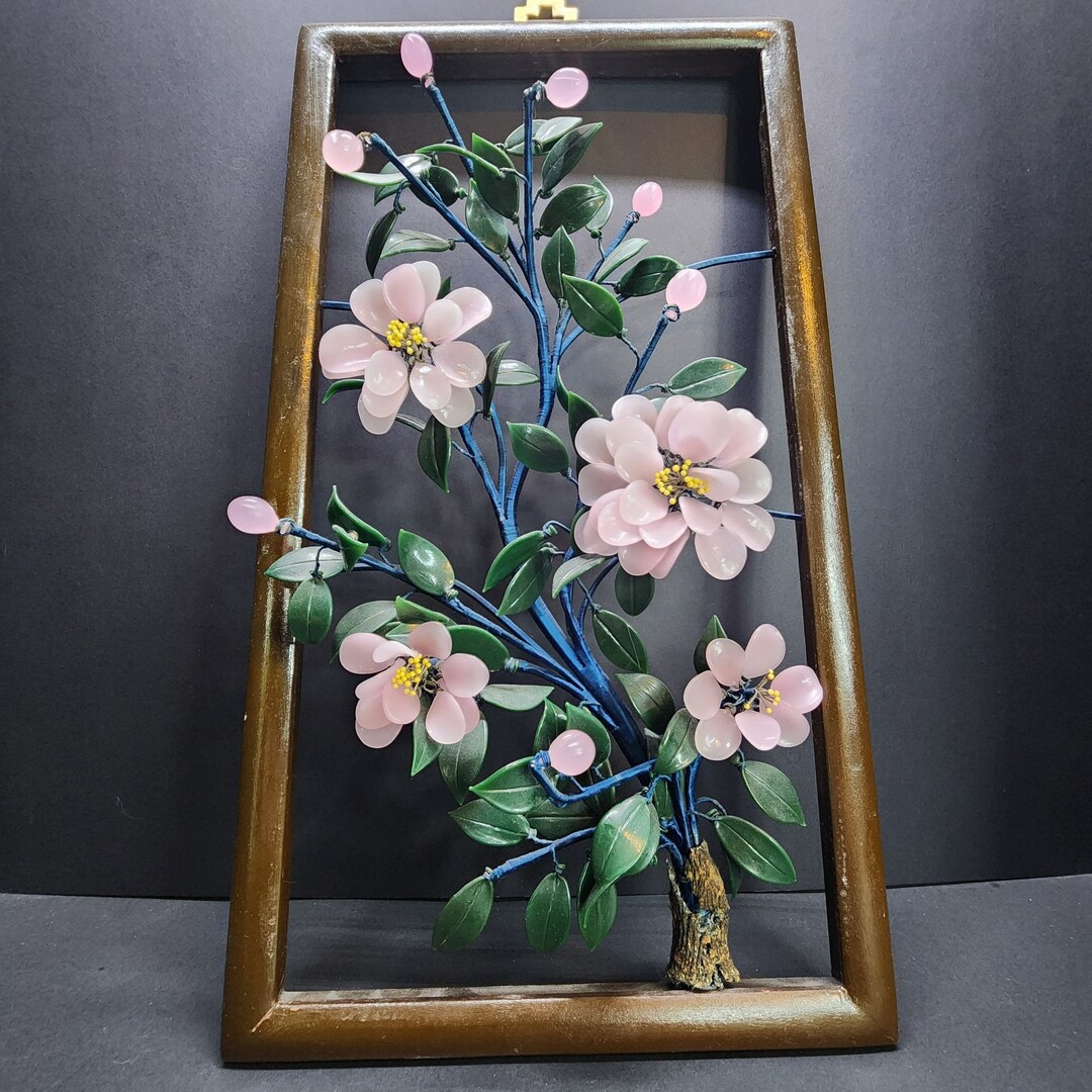 Vintage Capodimonte Porcelain Framed Flower 3D Wall Plaque 16'' Wall Decor - Etsy