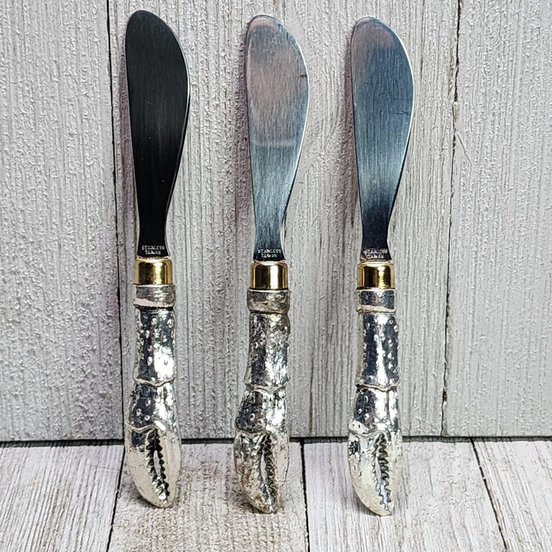 Vintage Arthur Court Crab Claw Stainless Steel Spreaders - Set of 3 - Etsy