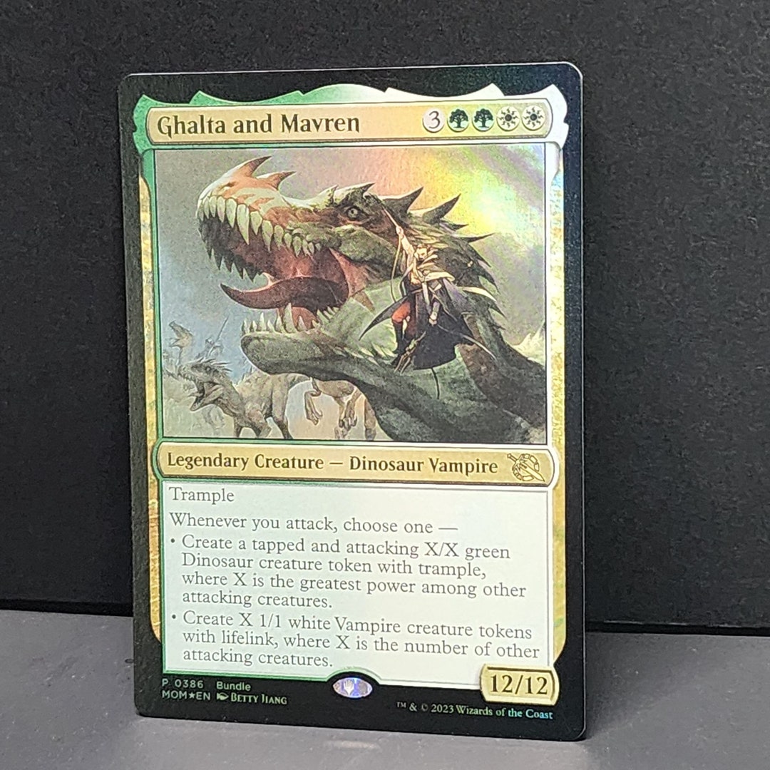 MTG Ghalta and Mavren March of the Machine 386 Foil RARE - Etsy