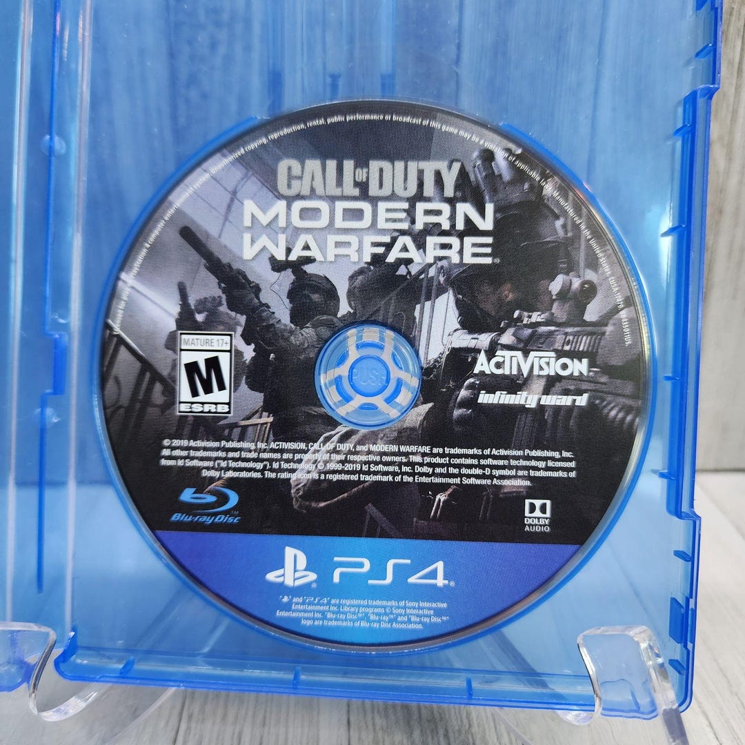 Call of Duty Modern Warfare - Playstation 4 PS4 - Blu-ray Disc 2019 - Etsy